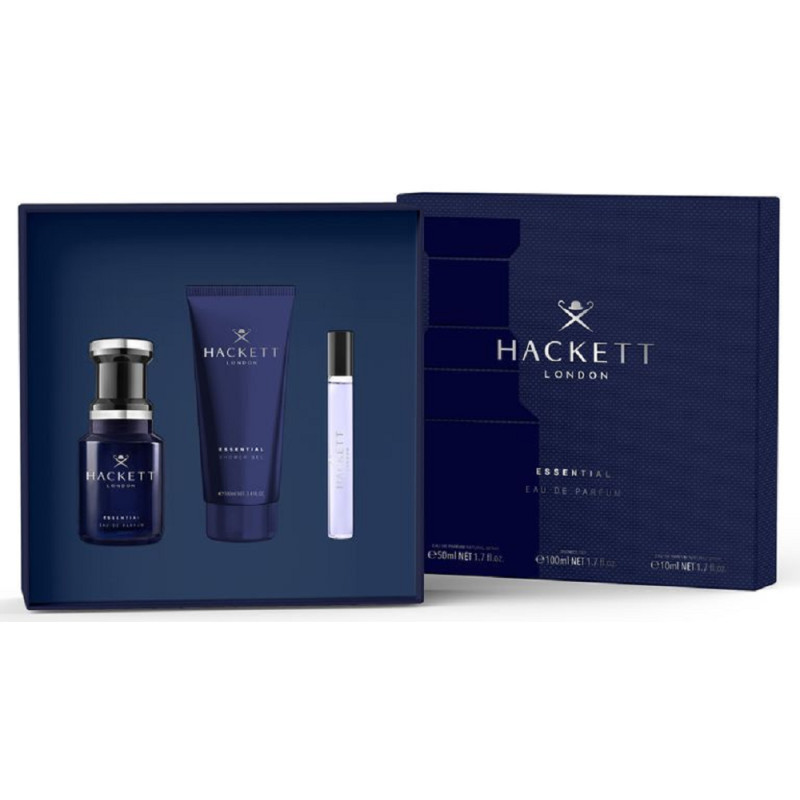 HACKETT - HK ESSENTIAL GIFT SET EDP 50ML+SG 100ML+SPZ 10ML